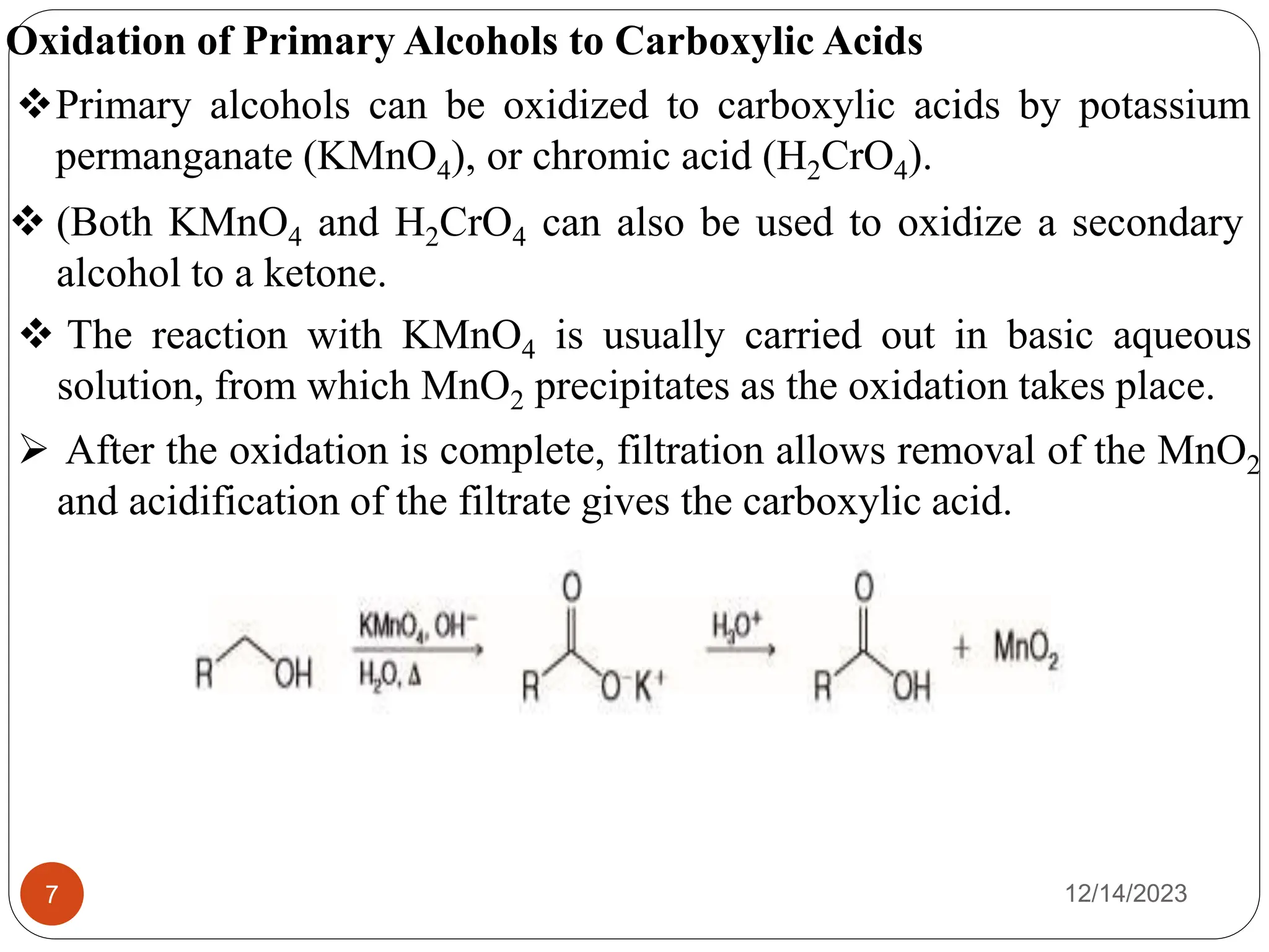 organic chemistry, oxidation reduction reaction | PPTX