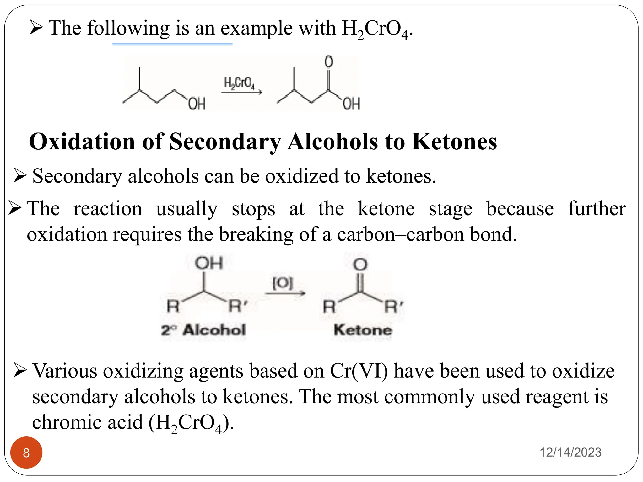 organic chemistry, oxidation reduction reaction | PPTX