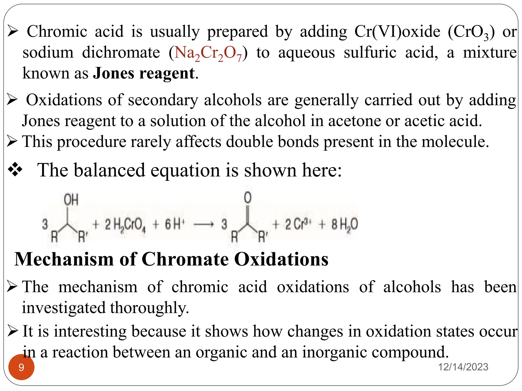 organic chemistry, oxidation reduction reaction | PPTX