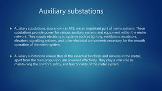 electrical systems in metro system and engineering | PPTX