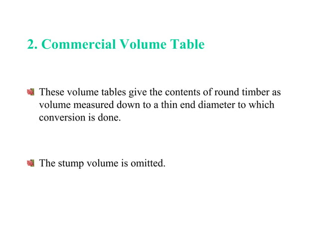 local volume table and general volume table preparation | PPT