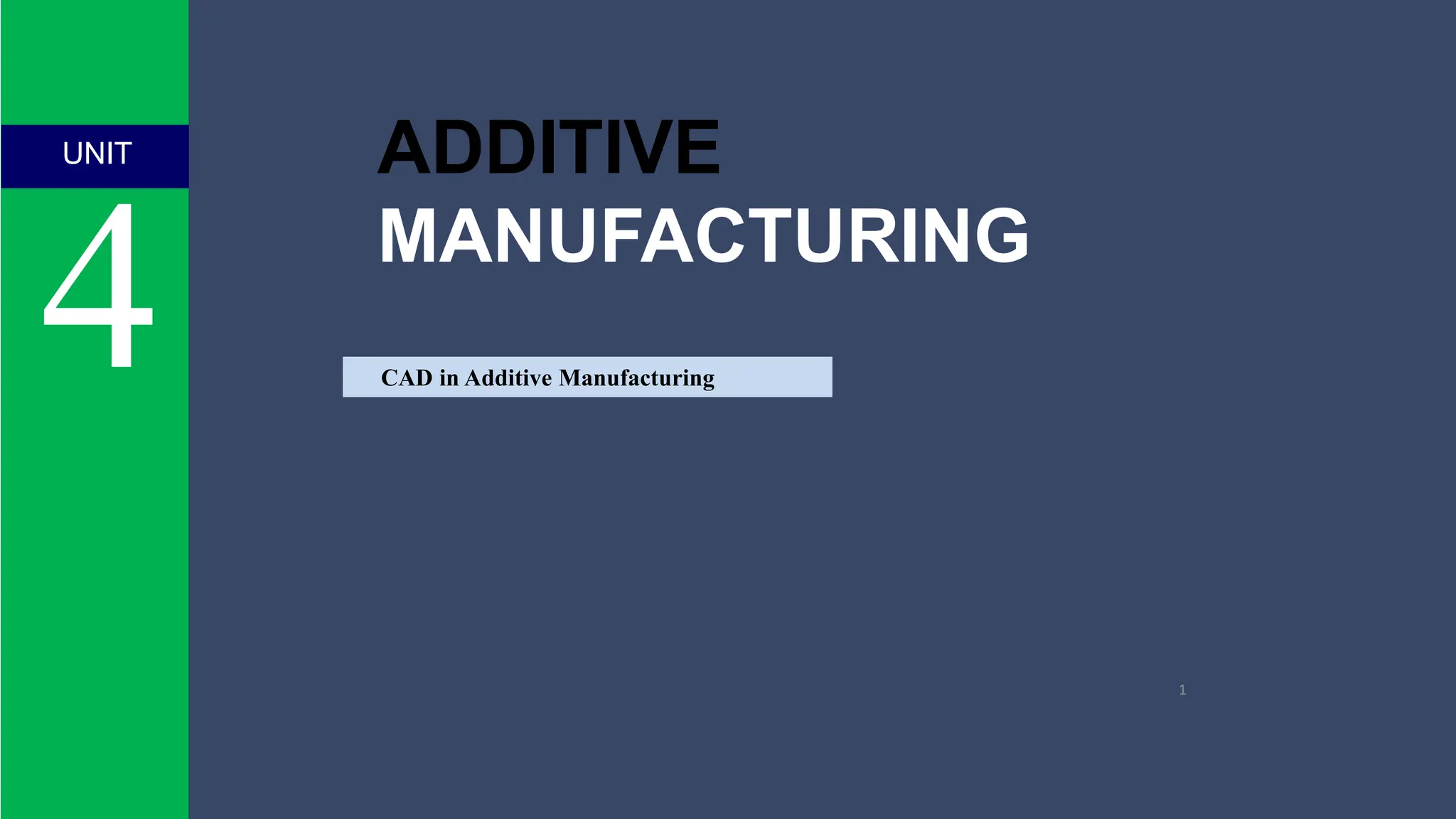Design for Additive Manufacturing - Introduction | PPTX