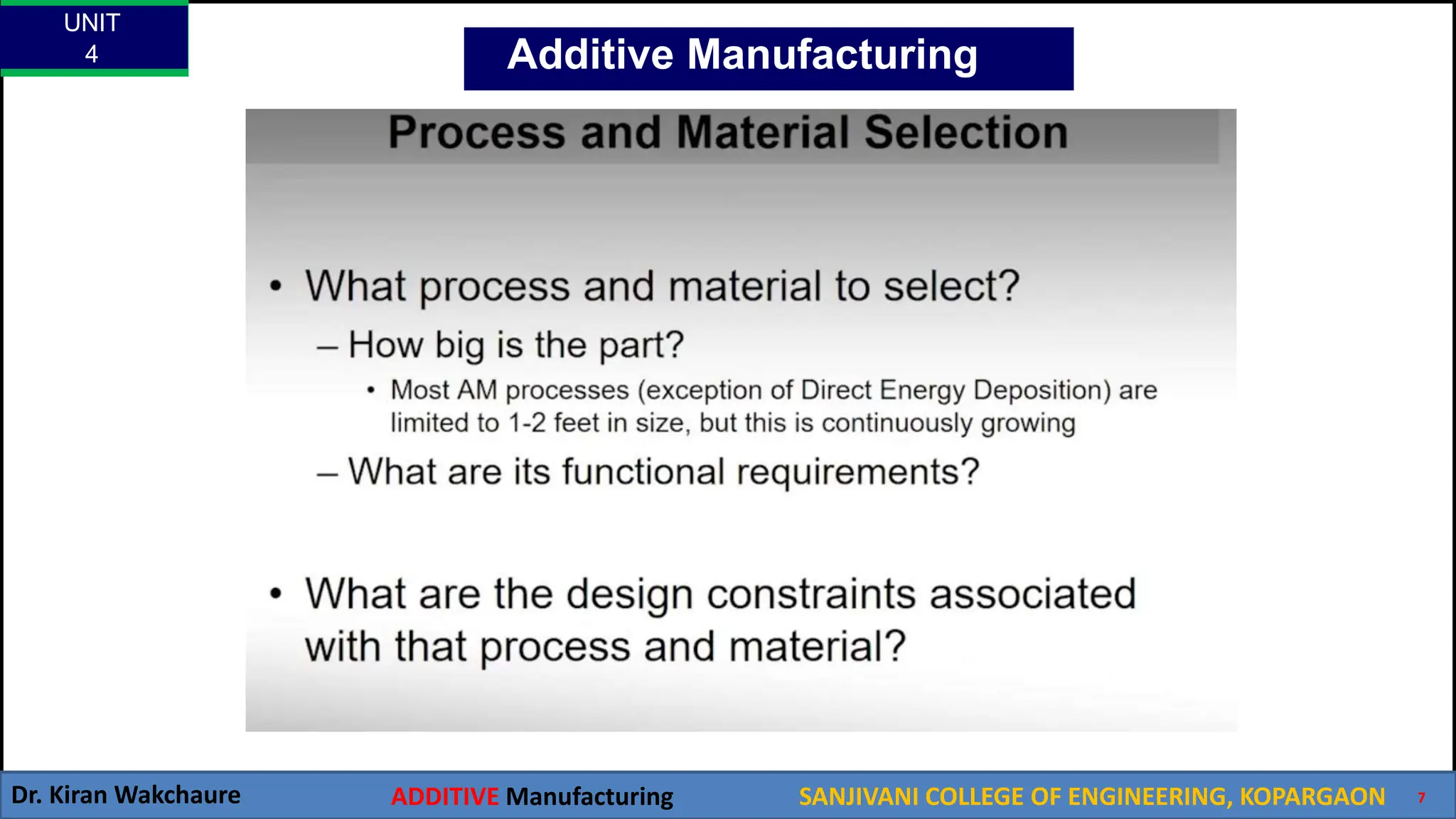 Design for Additive Manufacturing - Introduction | PPTX