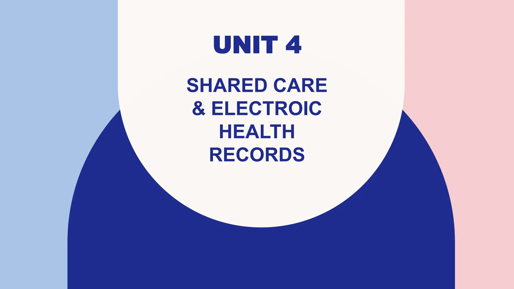 UNIT 4.SHARED CARE & ELECTROIC HEALTH RECORDS | PPTX