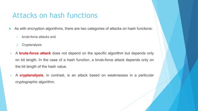 unit 4.pptx of hash function in cryptography | PPTX | Programming Languages | Computing