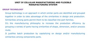 cellular manufacturing for production system | PPT