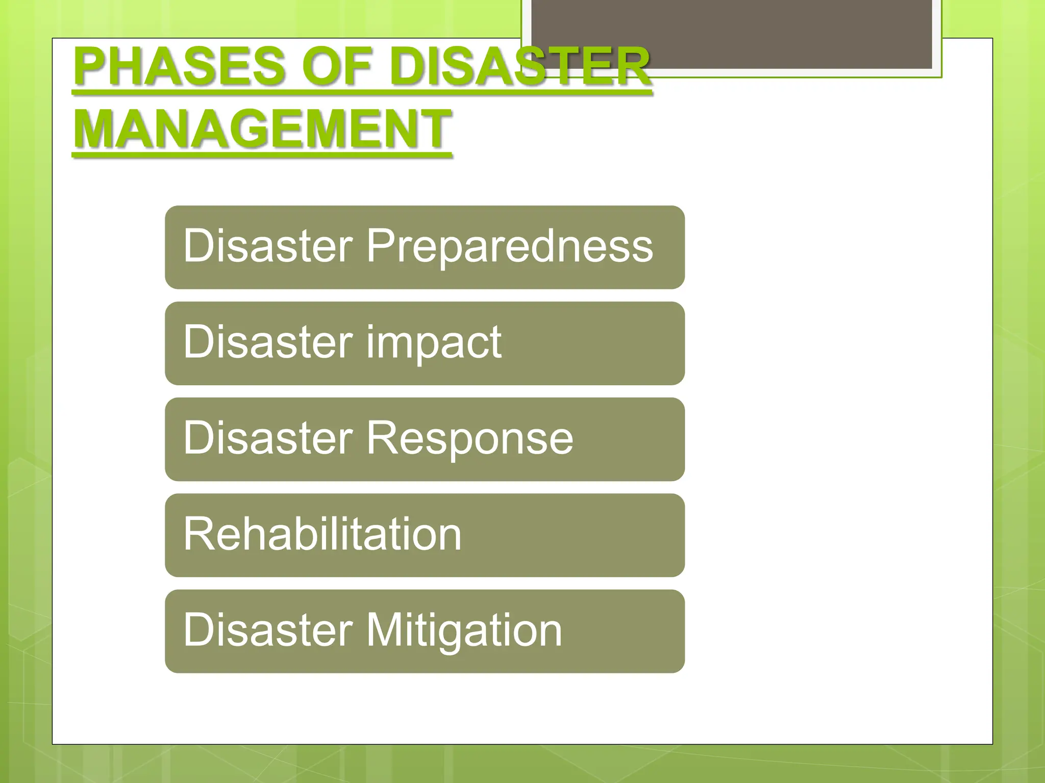UNIT 4.pptx DISASTER MANAGEMENT PRINCIPLES | PPTX | Disasters