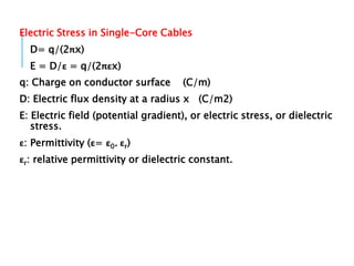 UNDERGROUND CABLES --------- DESCRIPTION | PPT