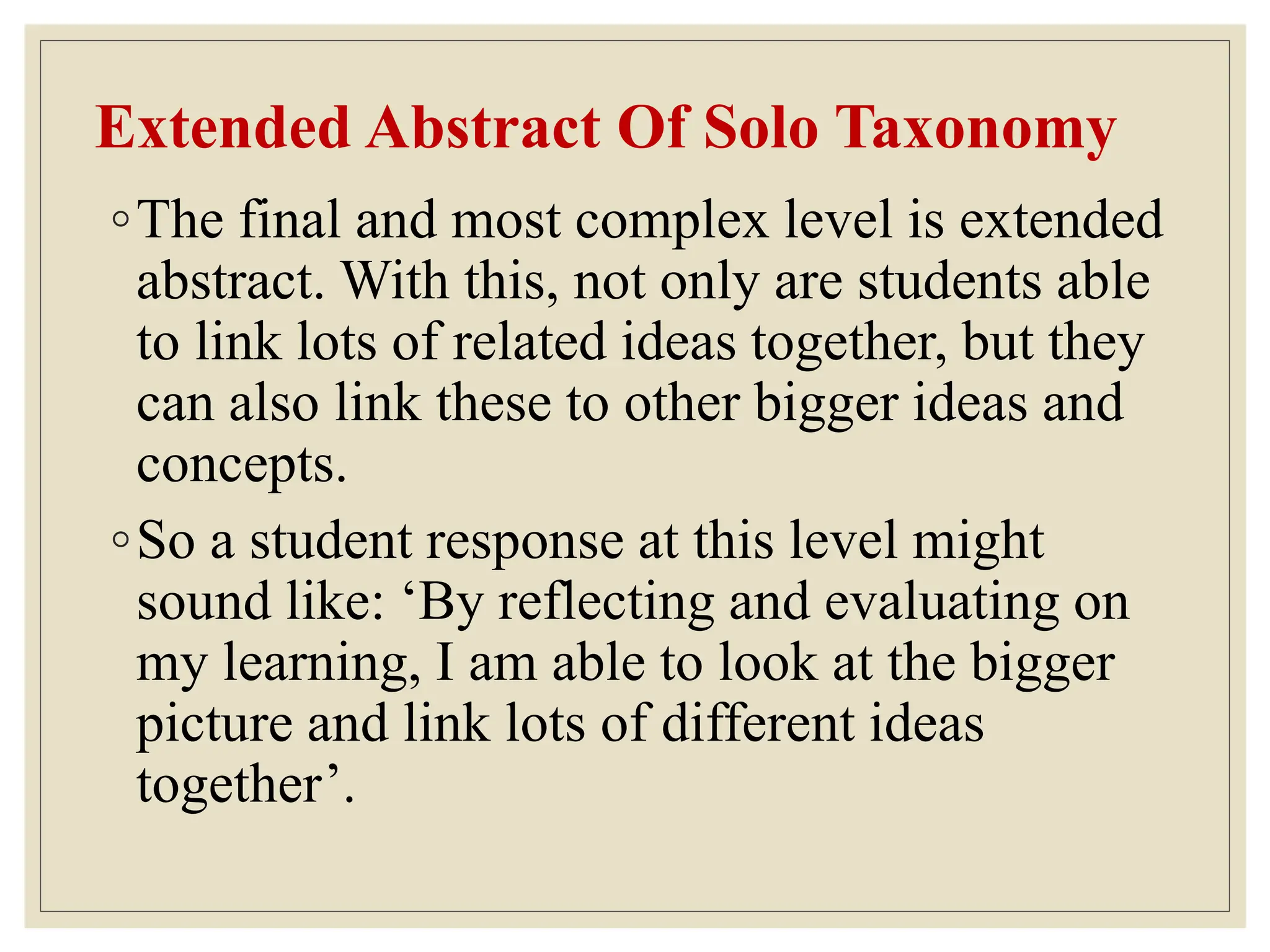 Unit 4. Solo taxonomy/ Solo taxonomy ..pptx