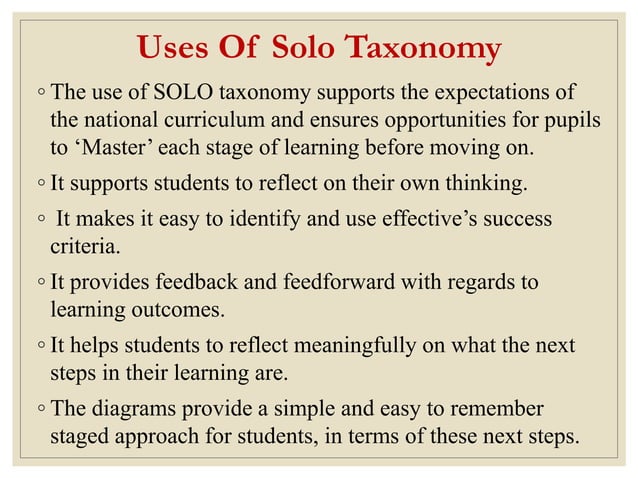 Unit 4. Solo taxonomy/ Solo taxonomy ..pptx
