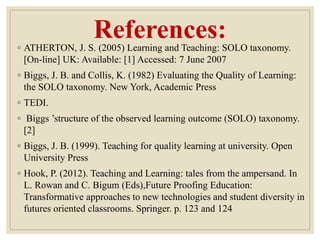 Unit 4. Solo taxonomy/ Solo taxonomy ..pptx