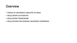 INSURANCE AND RISK MANAGEMENT- FRAMEWORK OF INSURANCE IN INDIA | PPTX
