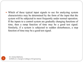 Response of control systems in time domain | PPT