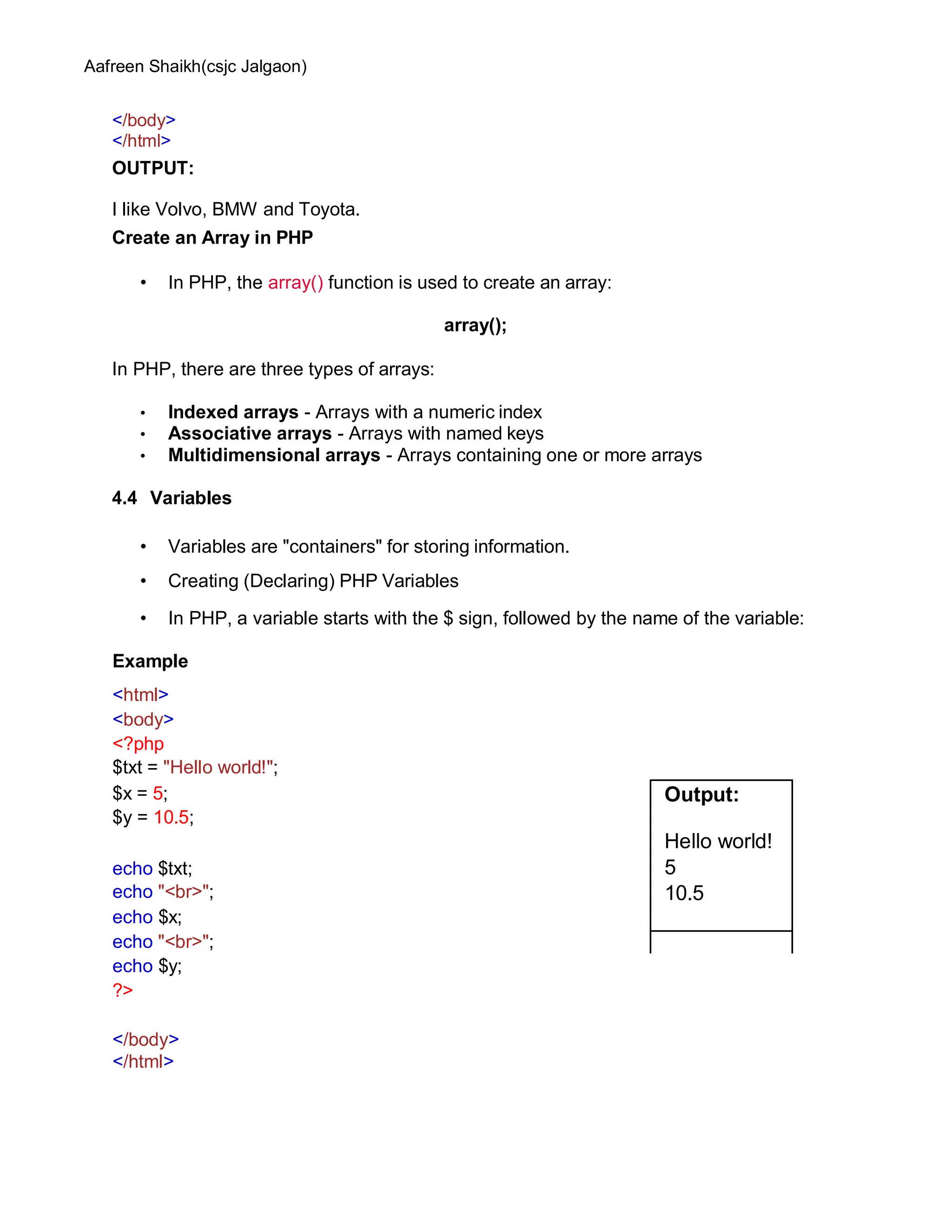 Unit4pdf Php Basic Programming For Begginers Pdf 