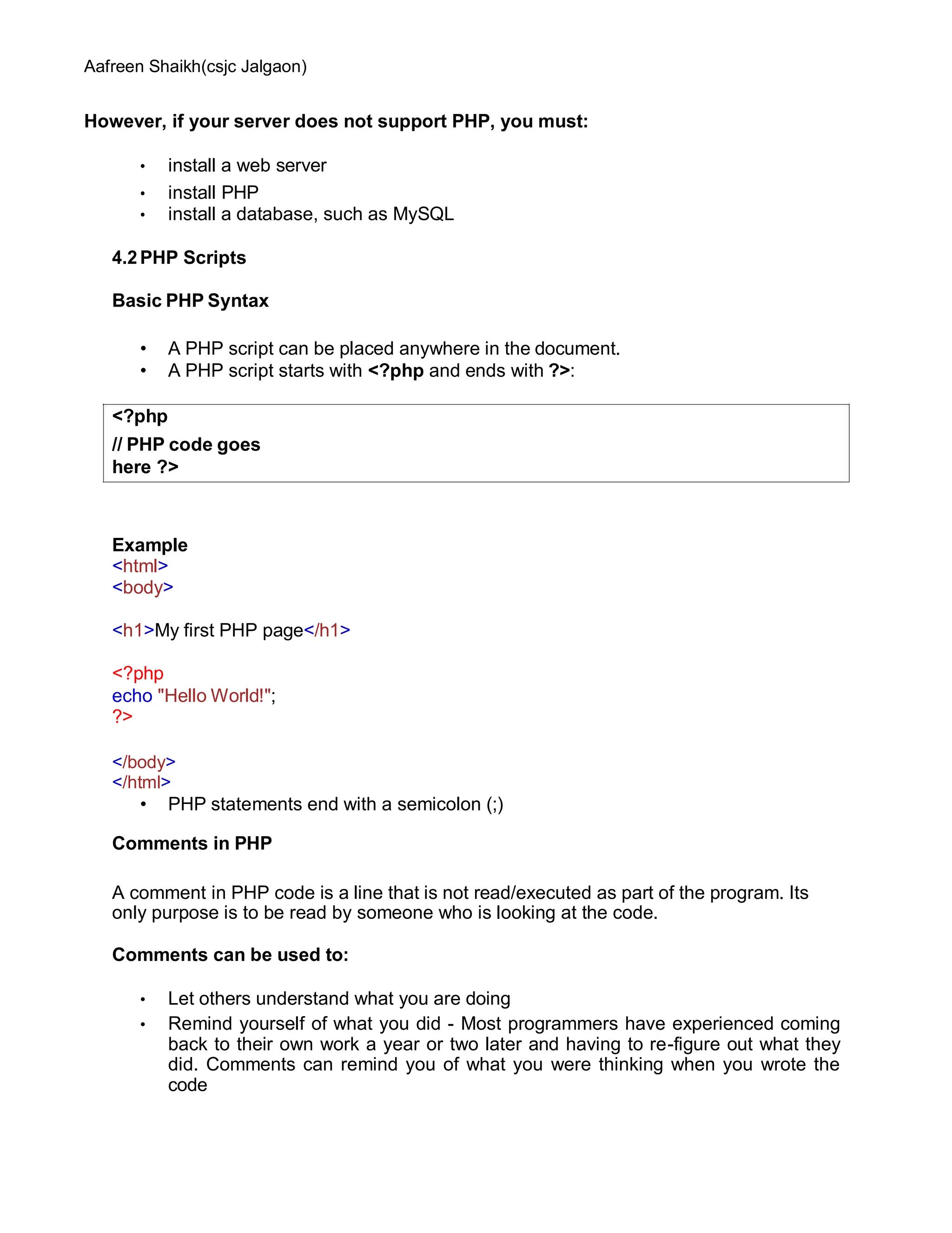 Unit4pdf Php Basic Programming For Begginers Pdf