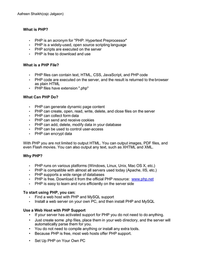 Unit4pdf Php Basic Programming For Begginers Pdf