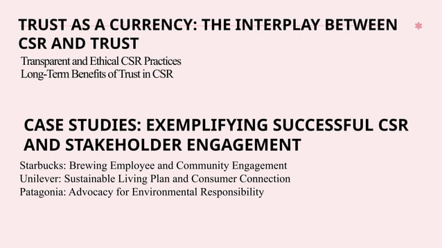 Corporate social Responsibility (CSR) Strategies and Frameworks | PPT