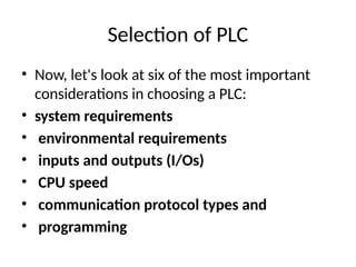 programmable logic controller functions of plc | PPT