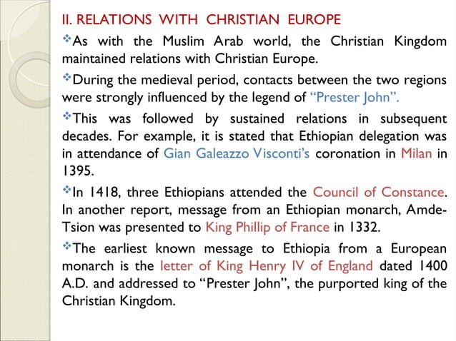 Unit 4.ppt HISTORY OF ETHIOPIA AND THE HORN CH 4 | PPT