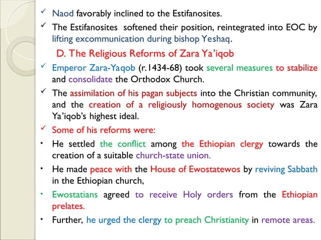 Unit 4.ppt HISTORY OF ETHIOPIA AND THE HORN CH 4 | PPT