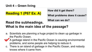 pathways unit 4 green living lifestyle pro | PDF