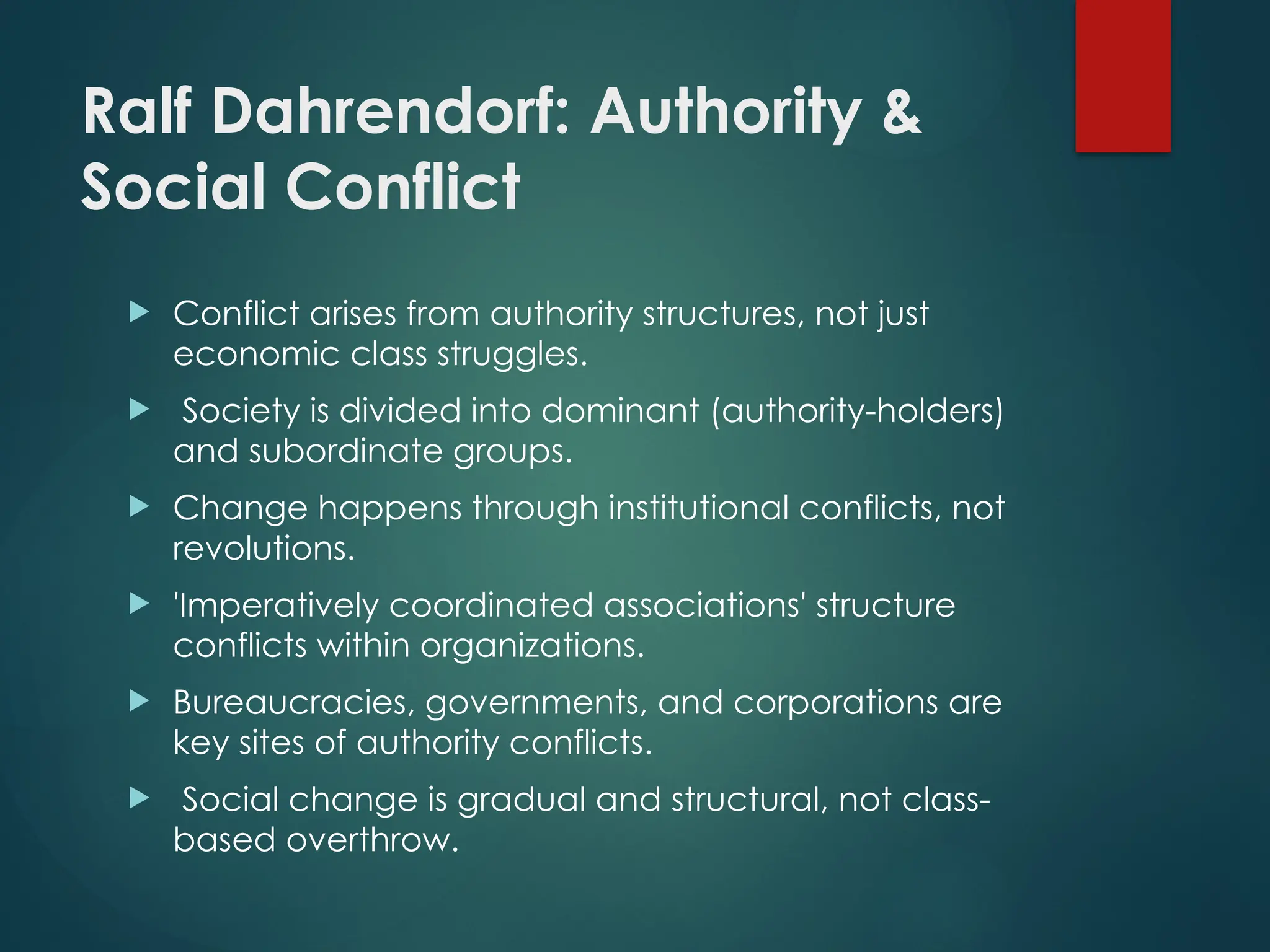 Conflict theory Unit 4 THEORIES OF SOCIOLOGY | PPTX