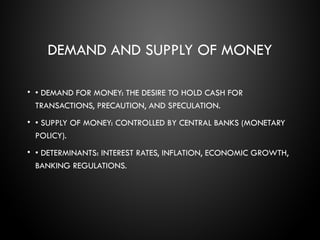UNIT 4: Money, Types and Functions of Money and Inflation | PPTX