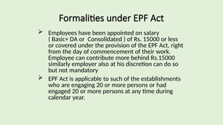 Employee State Insurance Act and ESI Wages Calculation and cases | PPT