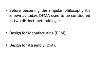 Design for digital manufacturing.. DFMA. | PDF