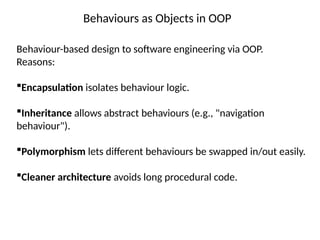 Designing a Reactive Implementation, Overview, Behaviours as Objects in ...