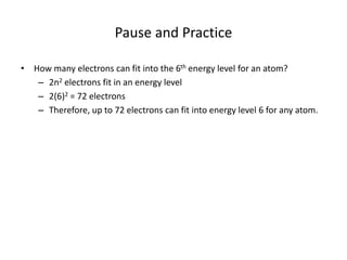Unit 4 2 electron configurations | PPTX