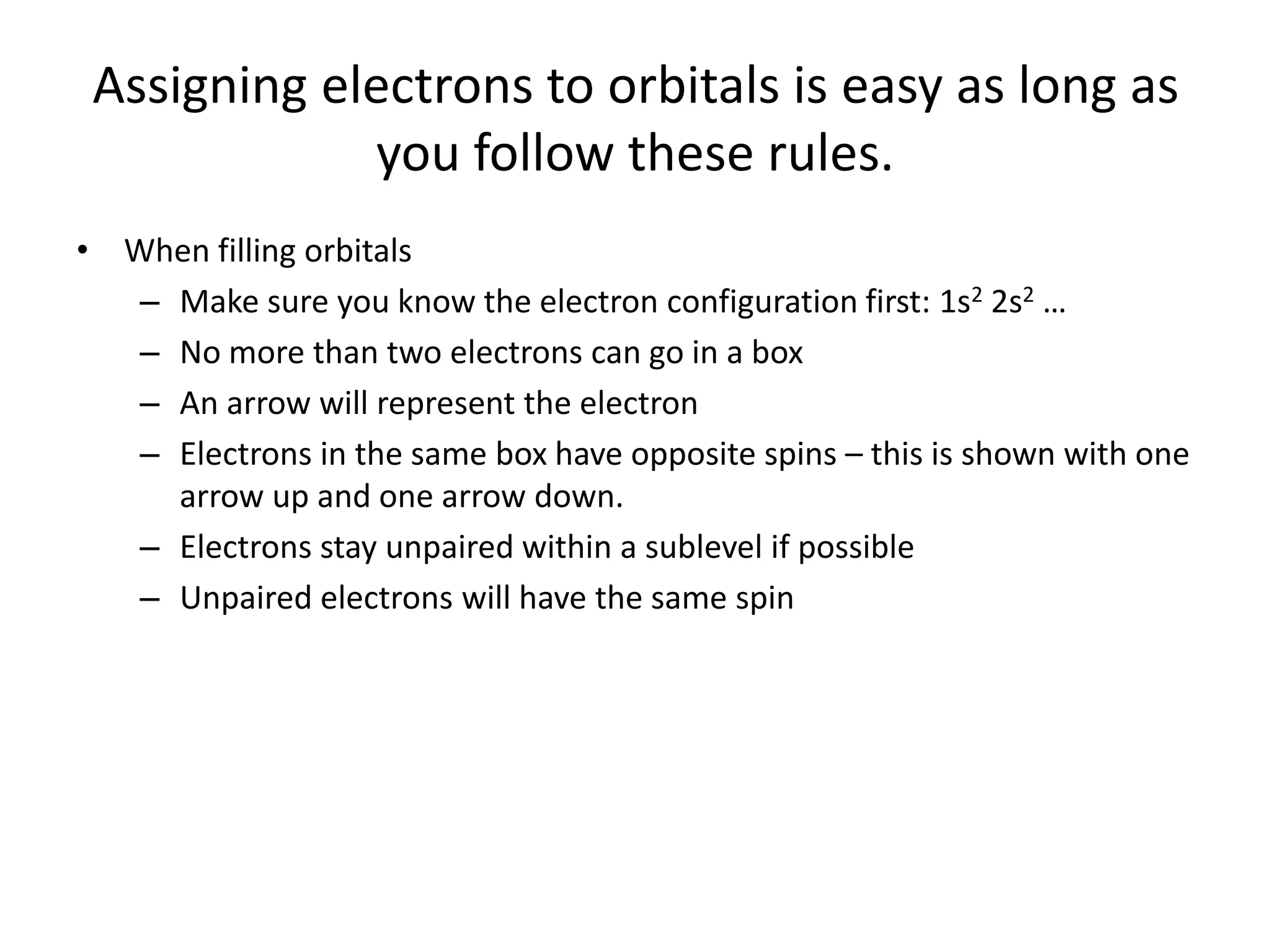 Unit 4 3 orbital filling diagrams | PPT