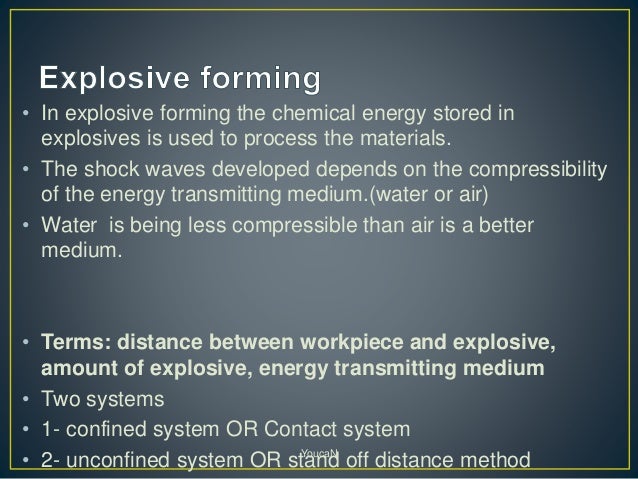 Sheet metal basics- stretch forming- explosive forming
