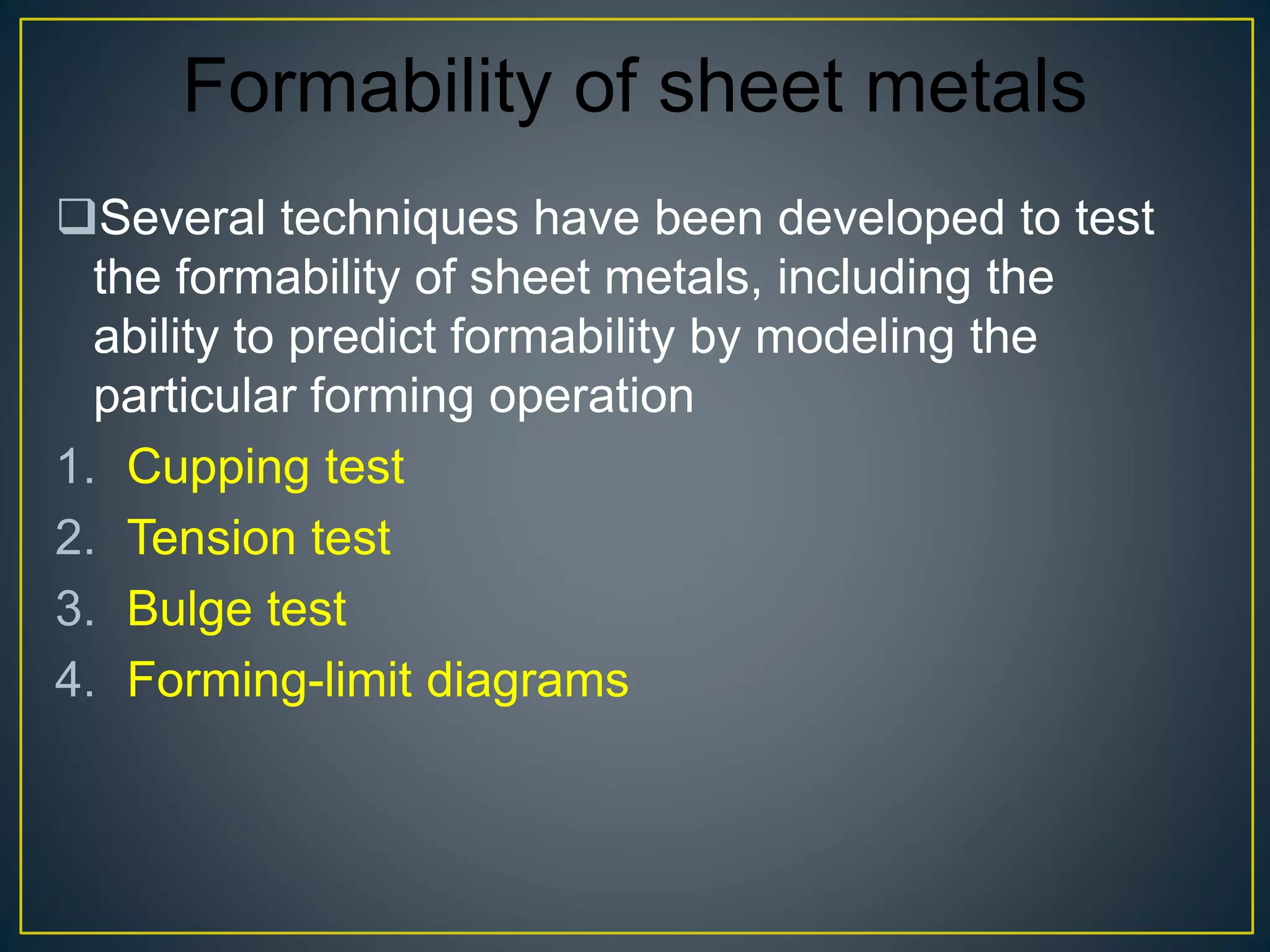 formability limit diagram | PPTX