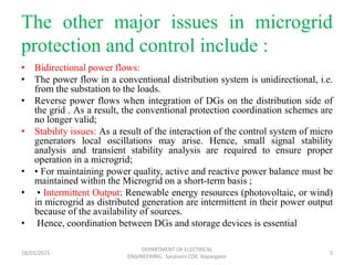 Protection and control of Microgrid | PPTX