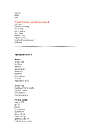 Unit 4 5-6 review vocabulary | PDF