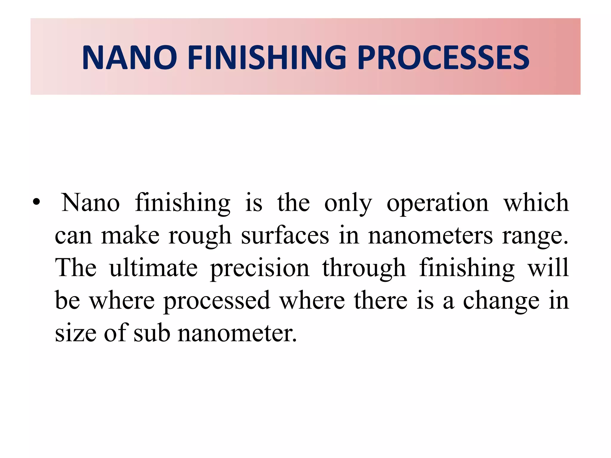 UNIT 4 -Advanced Nano finishing Processes.pptx