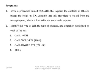 Unit 4 assembly language programming | PDF