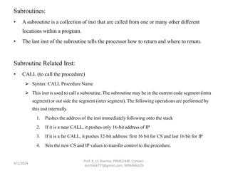 Unit 4 assembly language programming | PDF