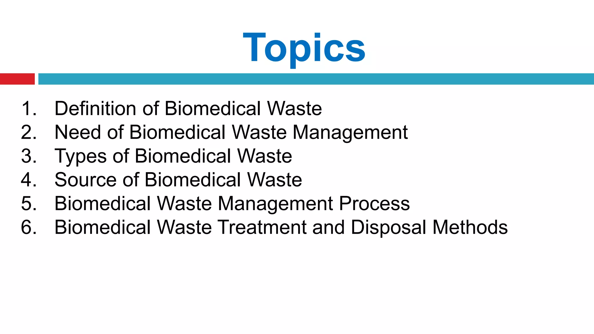 Biomedical Waste Management | PPT