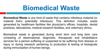 Biomedical Waste Management | PPT