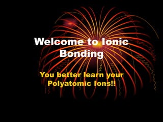 Unit 4 Bonding | PPT