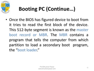Unit 4 booting & shut down | PDF