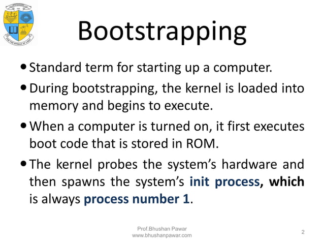 Unit 4 booting & shut down | PPT