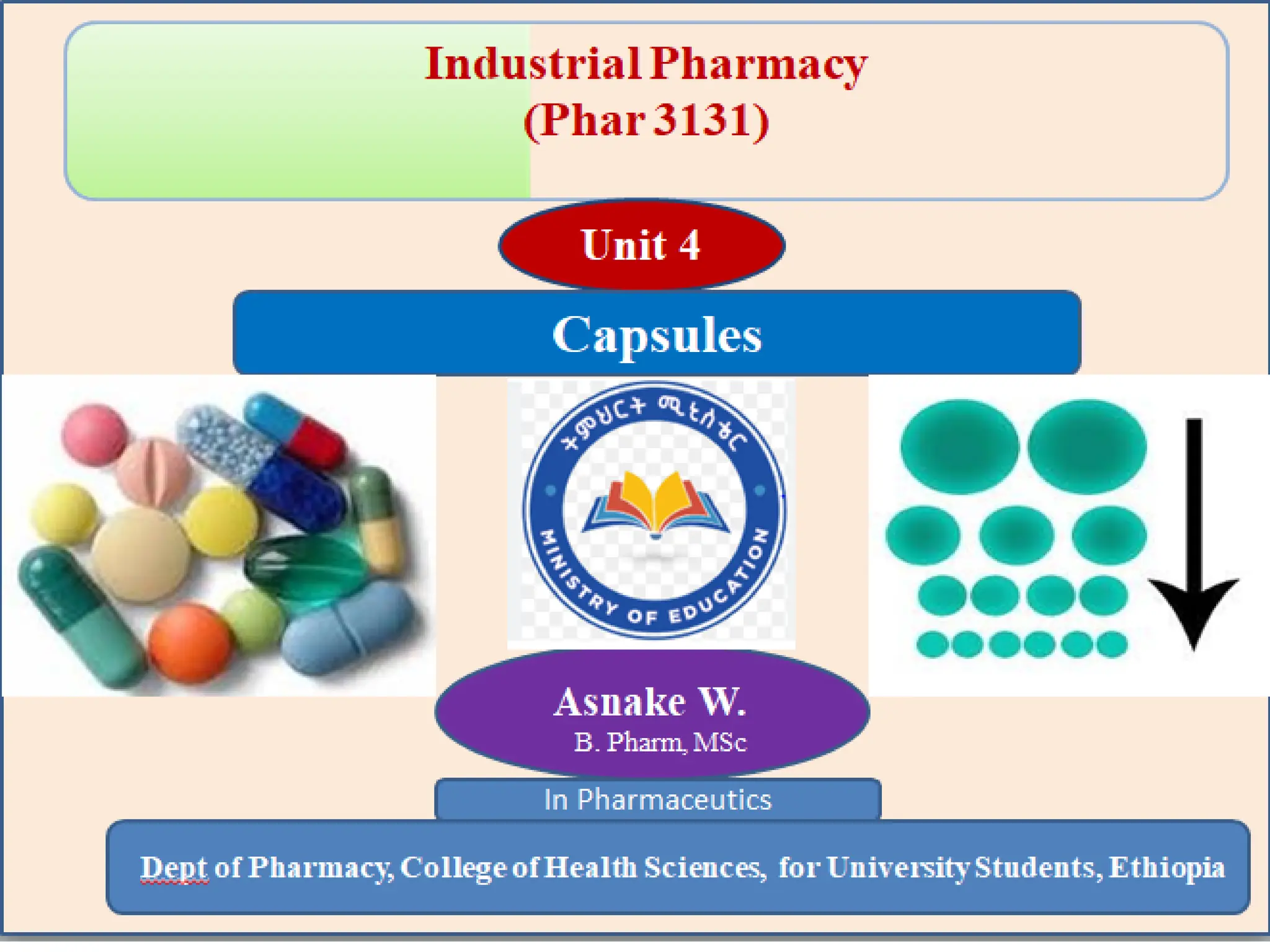 Unit 4- manufacturing of Capsules.industrial pharmacypdf | PDF