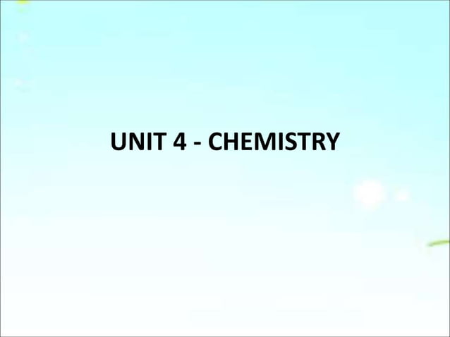 UNIT 4 - introduction to chemistry .ppt | Chemistry | Science