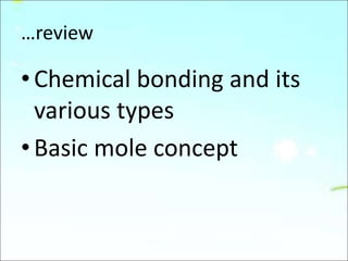 UNIT 4 - introduction to chemistry .ppt
