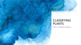 Unit 4 - Classifying plants.pptx