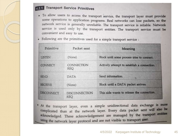 COMPUTER NETWORKS NOTES Unit 4 | PPTX