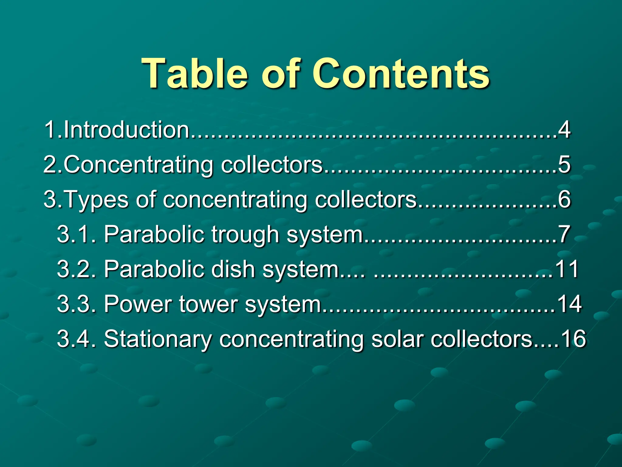 unit 4-Concentrating collector types of collectors and focused ...